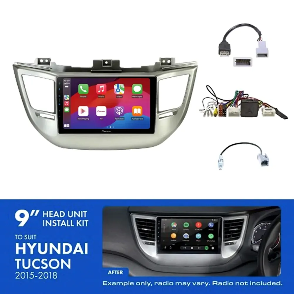 Pioneer DMH-AP6650BT 9" Trapezoid Head Unit Wireless CarPlay