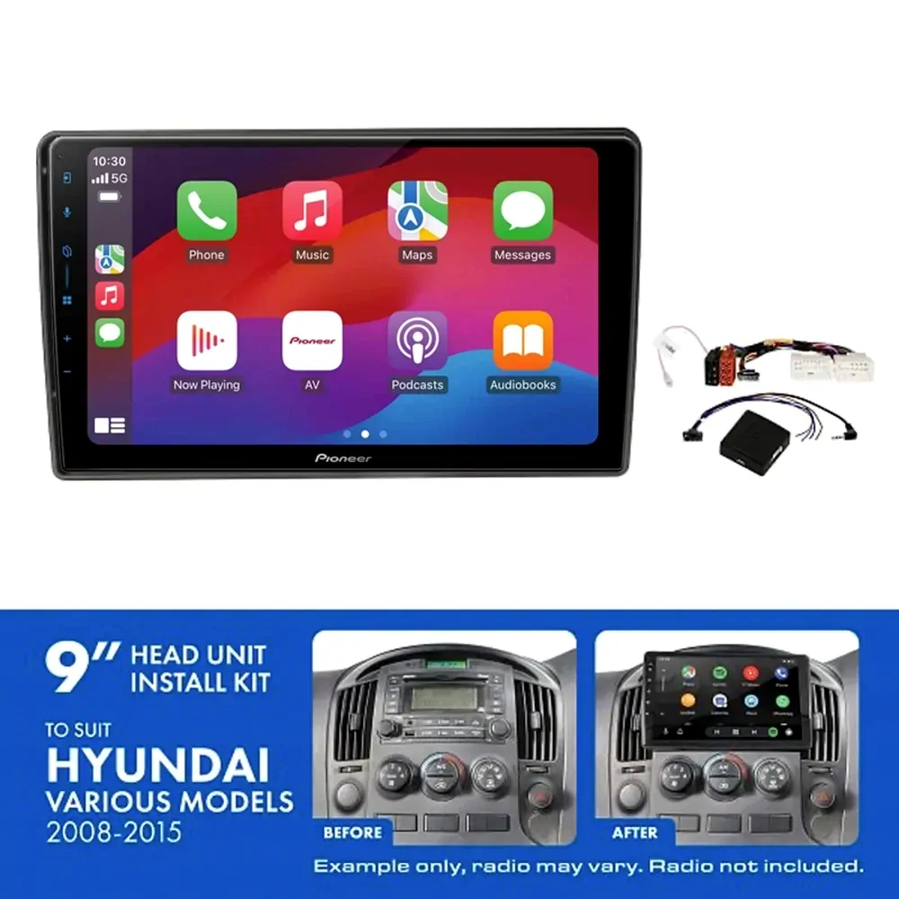 Pioneer DMH-AP6650BT 9" Trapezoid Head Unit Wireless CarPlay
