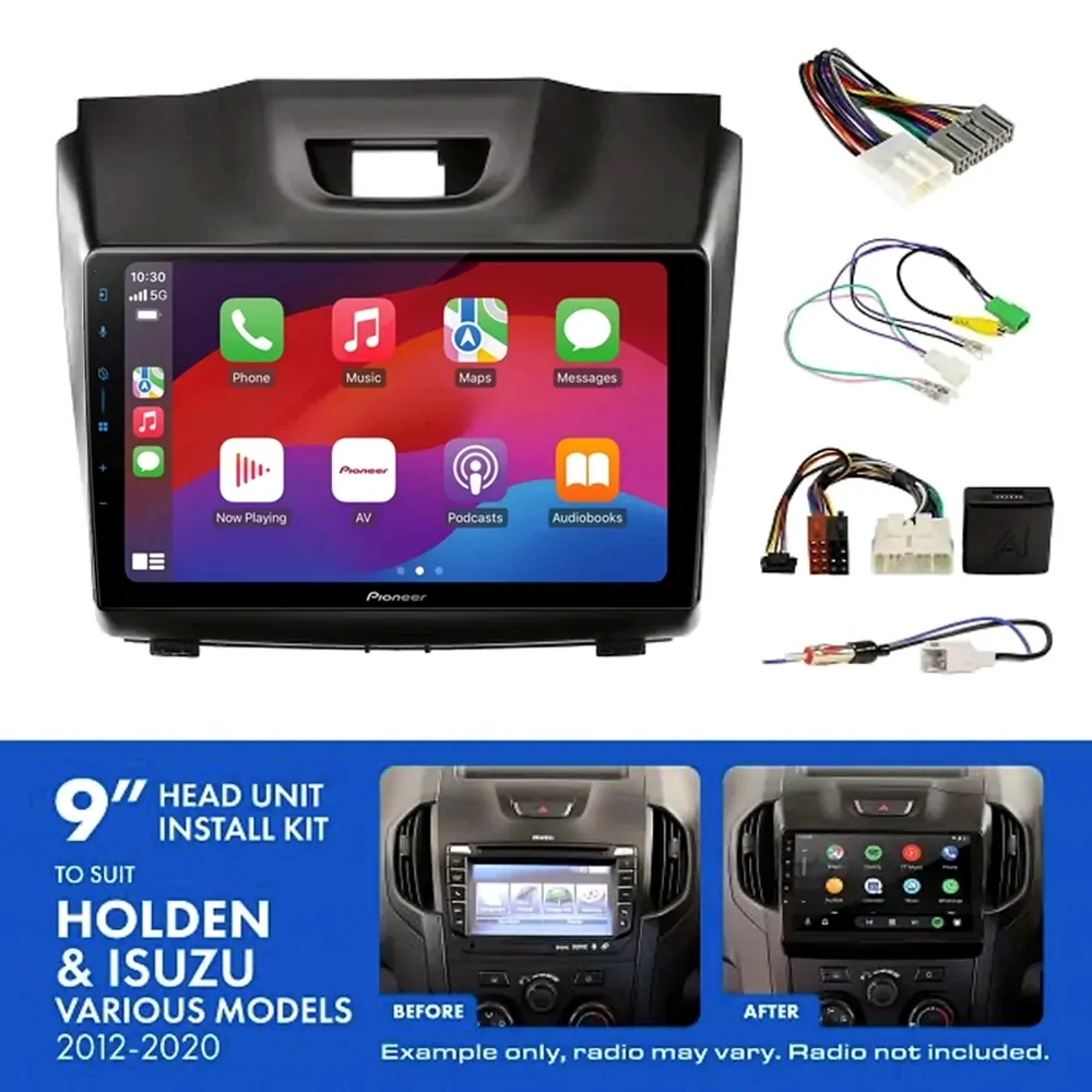 Pioneer DMH-AP6650BT 9" Trapezoid Head Unit Wireless CarPlay Android ...