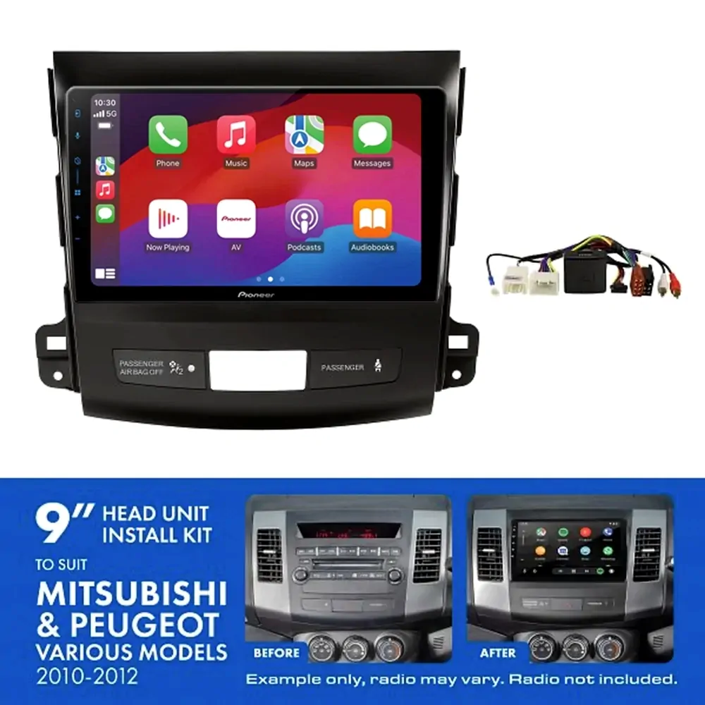 Pioneer DMH-AP6650BT 9" Trapezoid Head Unit Wireless CarPlay
