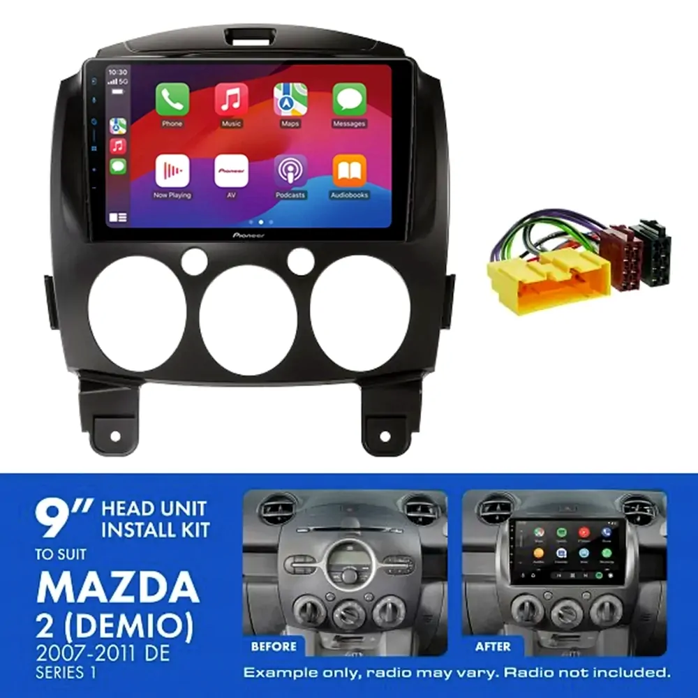 Pioneer DMH-AP6650BT 9" Trapezoid Head Unit Wireless CarPlay