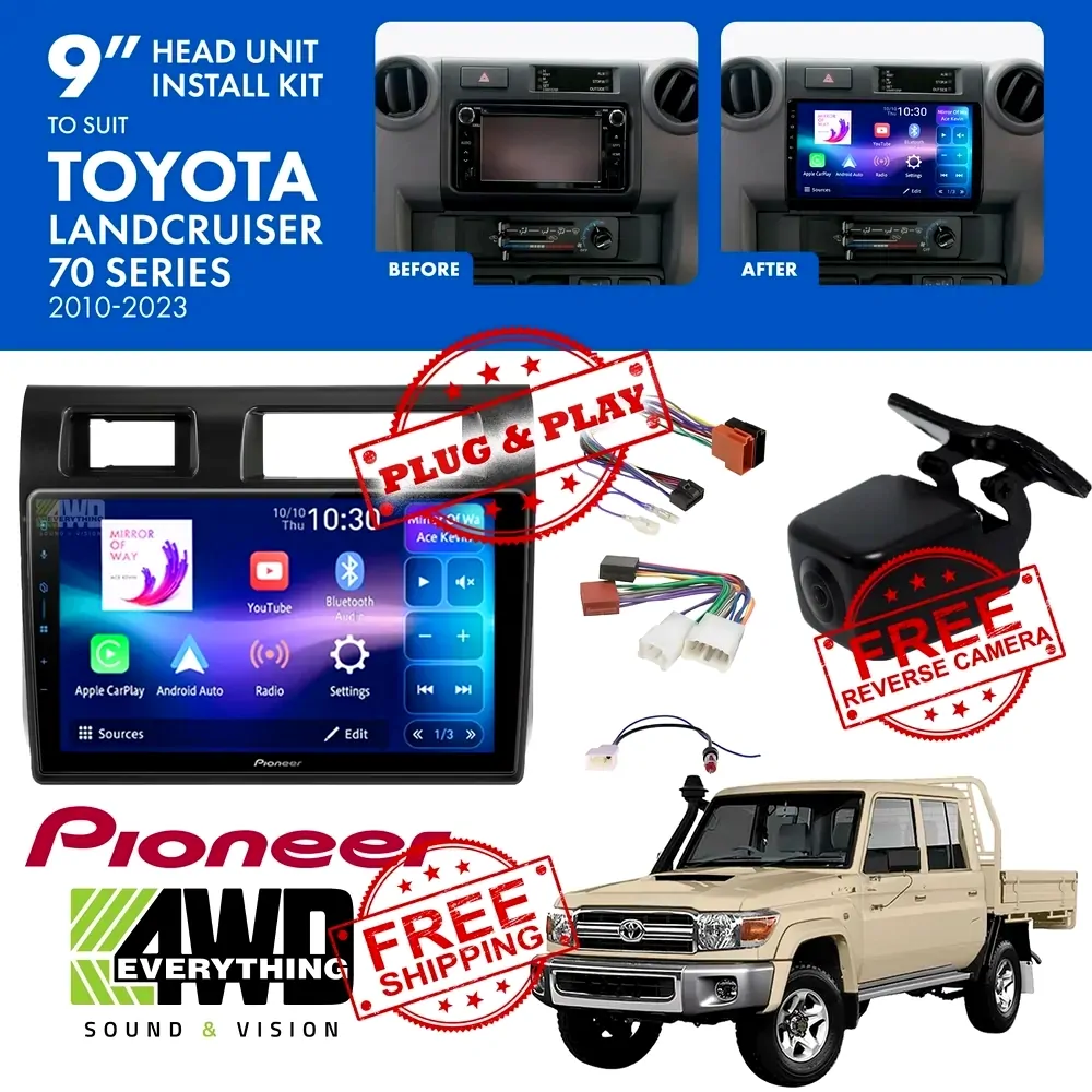 Pioneer DMH-AP6650BT 9" Trapezoid Head Unit with FREE PIONEER Reverse ...