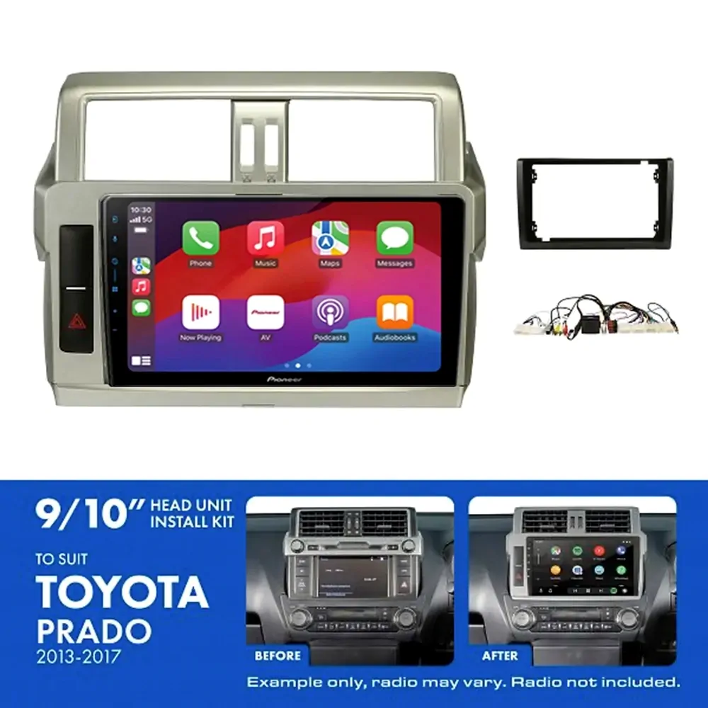 Pioneer DMH-AP6650BT 9" Trapezoid Head Unit Wireless CarPlay Android ...