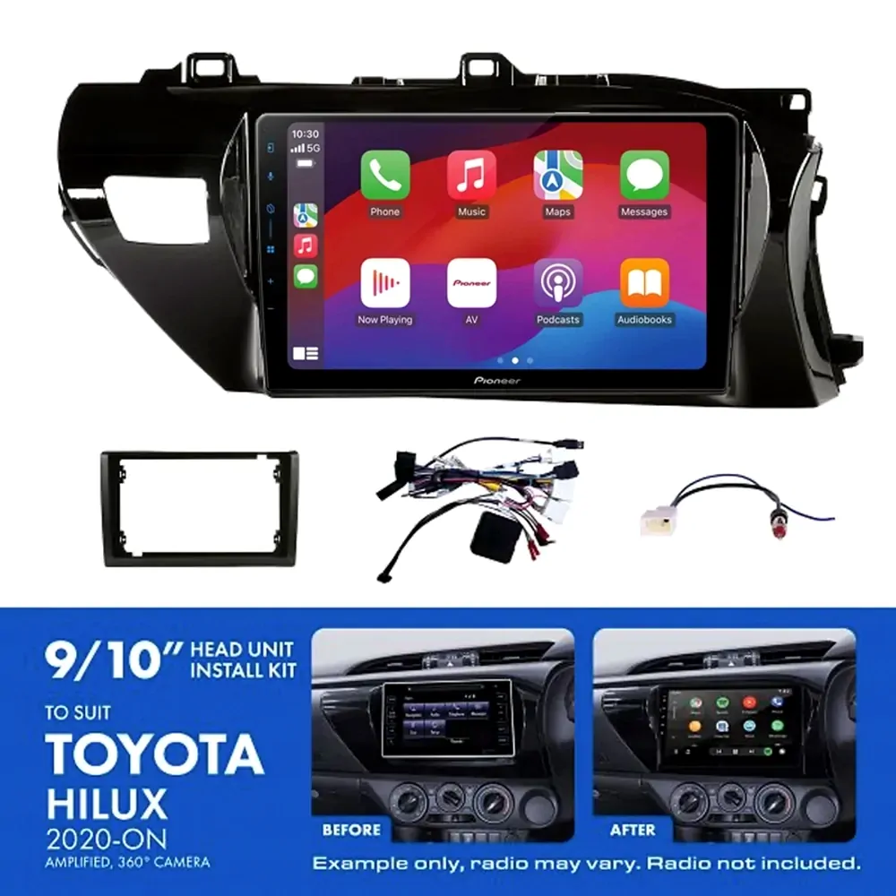 Pioneer DMH-AP6650BT 9" Trapezoid Head Unit Wireless CarPlay Android ...