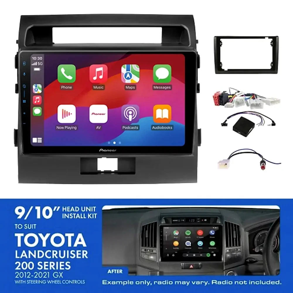 Pioneer DMH-AP6650BT 9" Trapezoid Head Unit Wireless CarPlay Android ...