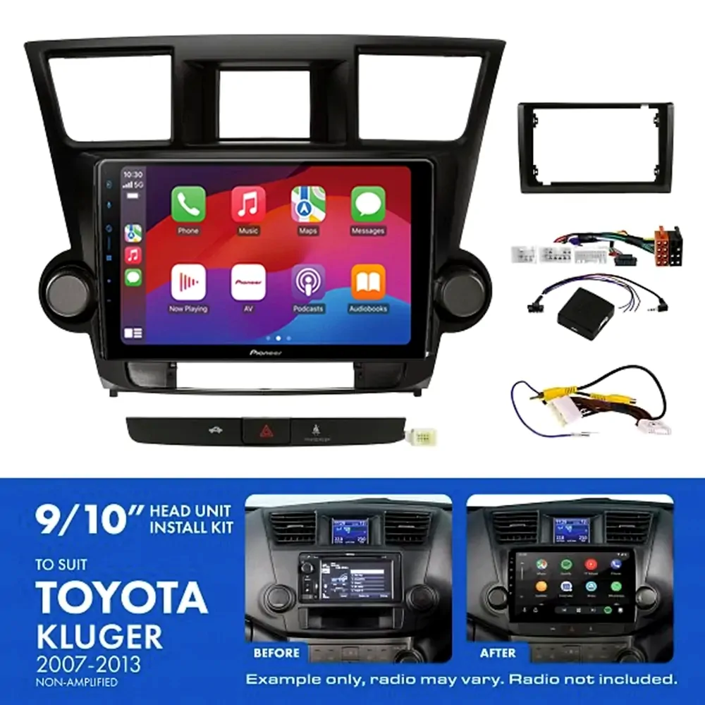 Pioneer DMH-AP6650BT 9" Trapezoid Head Unit Wireless CarPlay Android ...