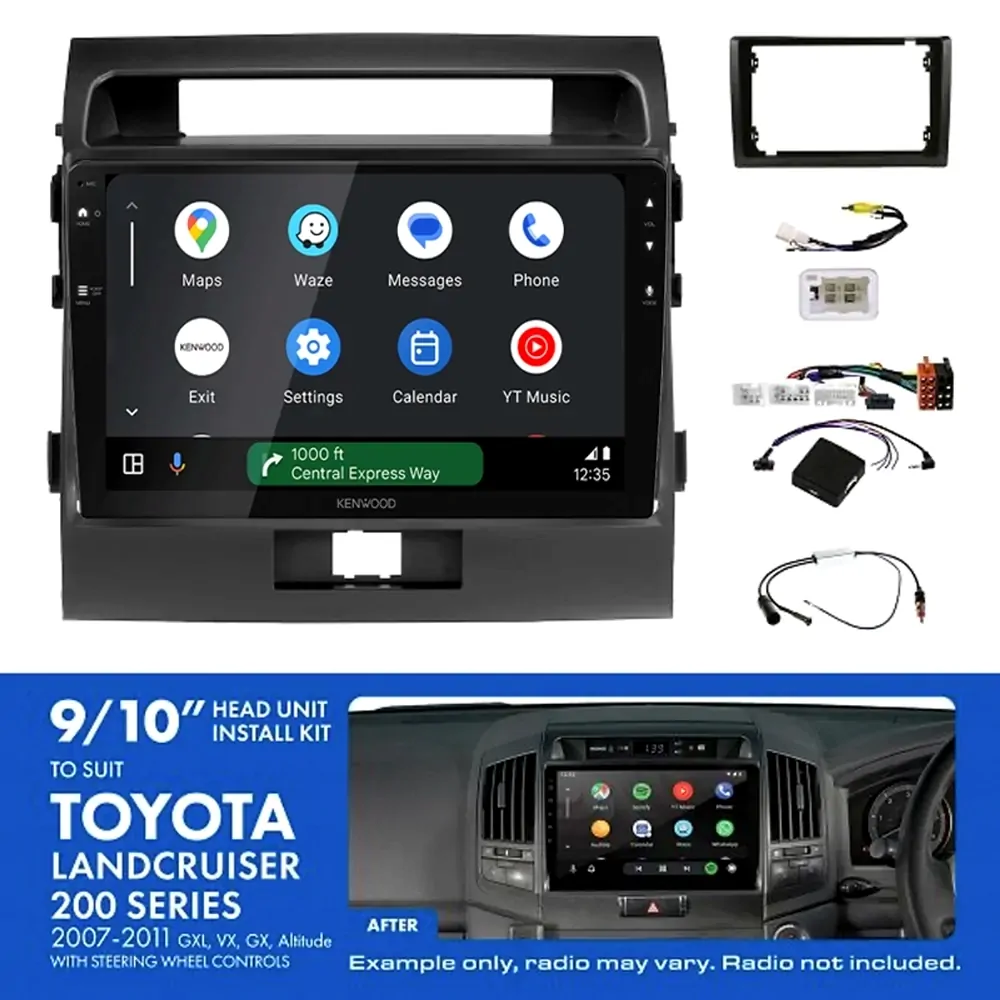 Kenwood DMX80AXS 9" Trapezoid Head Unit Wireless CarPlay Android Auto ...