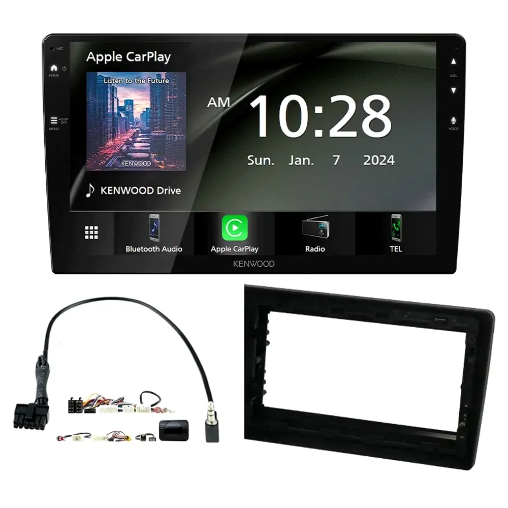 Kenwood DMX80AXS 9" Trapezoid Head Unit Bundle for TOYOTA LANDCRUISER ...