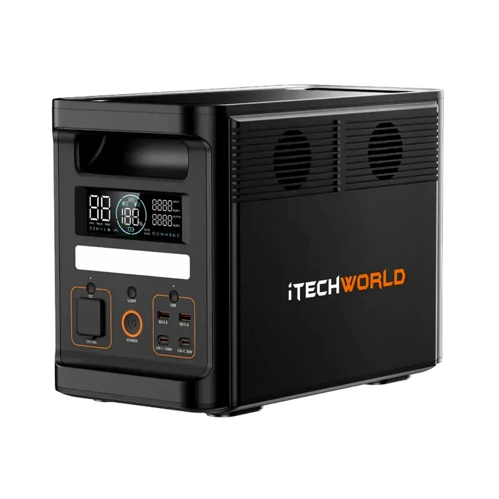 iTechworld 1800W PRO Portable Lithium Power Station 120Ah